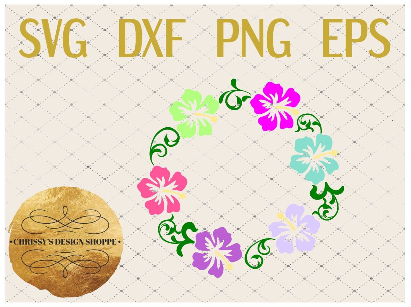 Tropical Monogram Frame SVG - Etsy