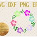 Tropical Monogram Frame SVG - Etsy