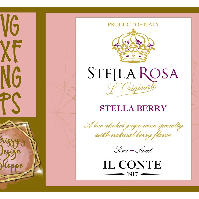 Stella Rosa Label - Etsy