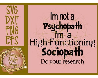 Psychopath Svg - Etsy