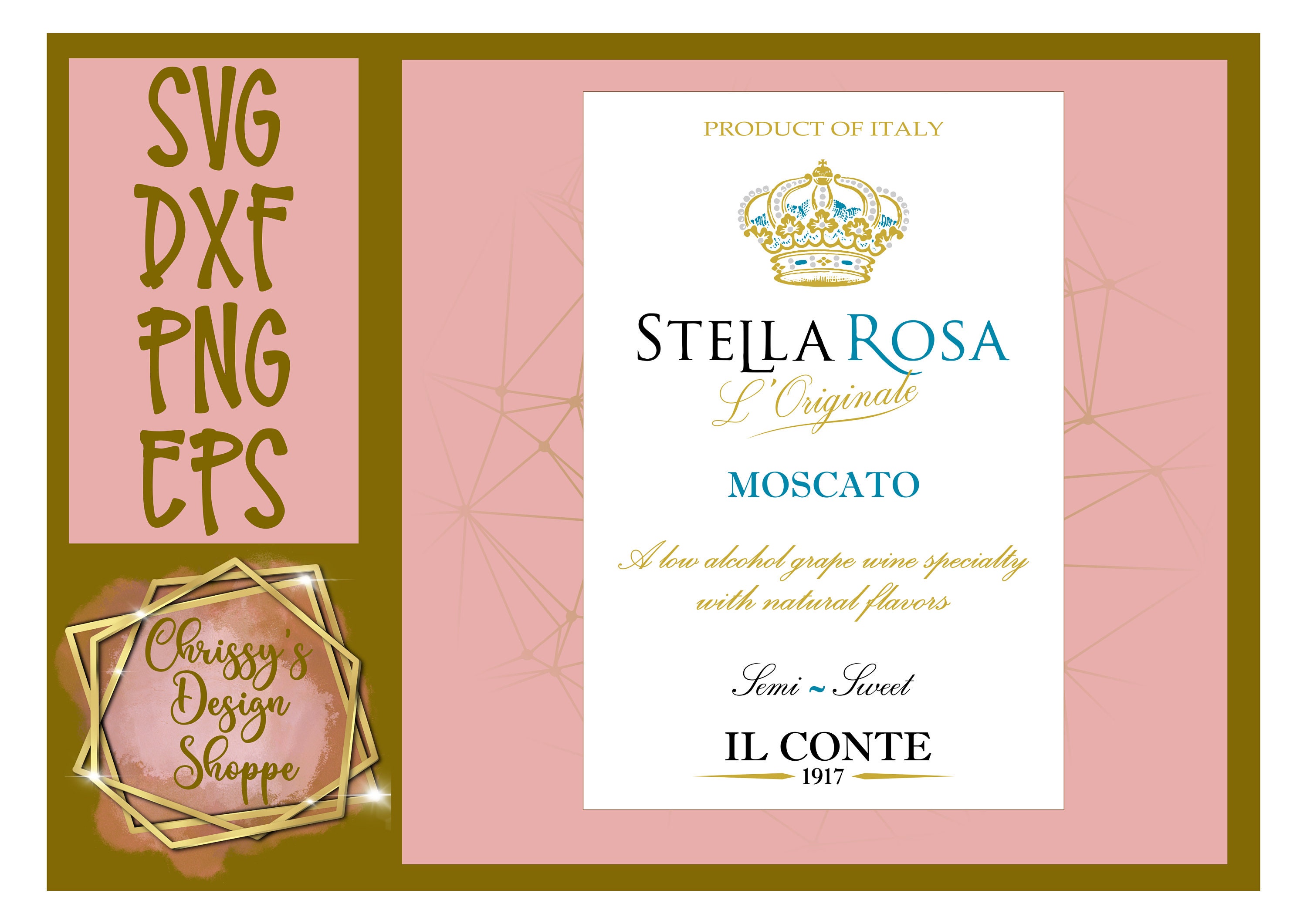 Moscato Wine Label - Etsy