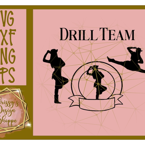 Drill Team Dancer Silhouette Svg - Etsy