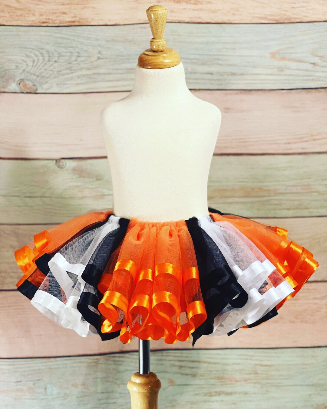 Orange Black and White Tutu / Football Tutu for Girl / Team Birthday ...