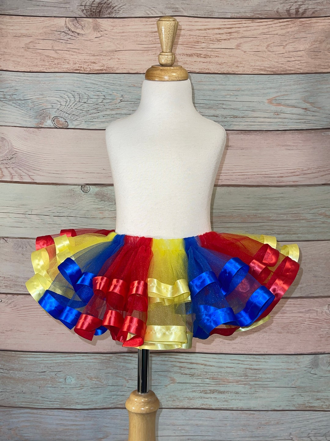 Red Royal Blue Yellow Tutu / Birthday Tutu for Girl / Purple Birthday ...