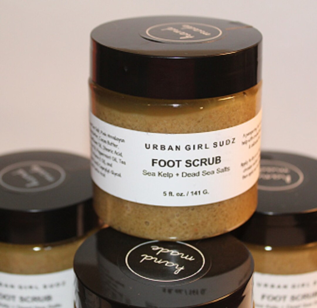 FOOT SCRUB, With Sea Kelp and Dead Sea Salt to Soften Dry Calloused ...