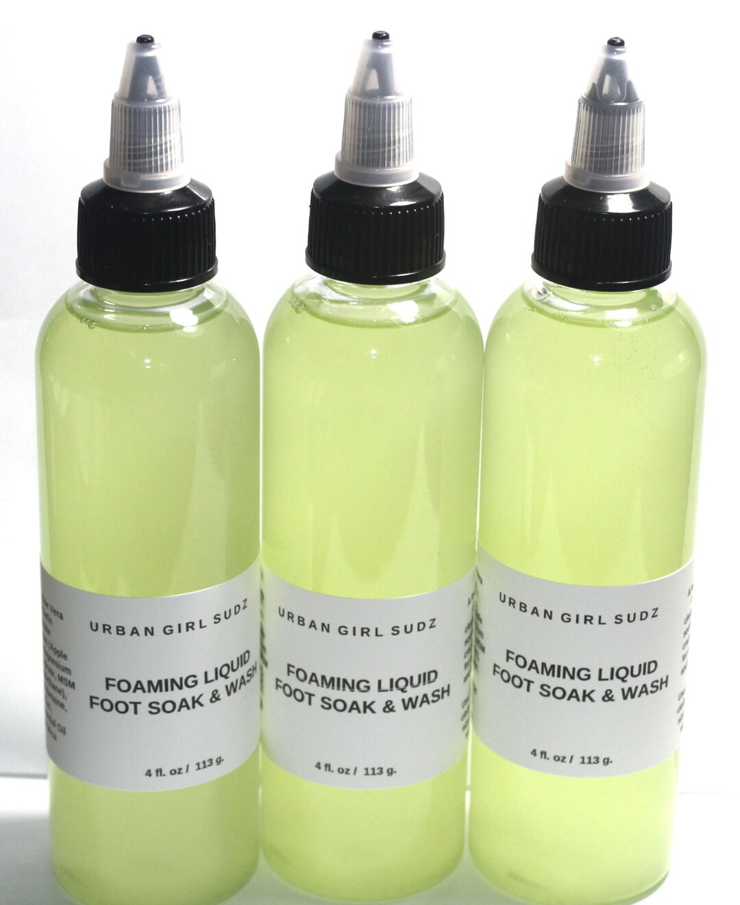 BUY 1 GET 1 FREE Foaming Liquid Foot Wash and Soak. Cleanses Softens ...