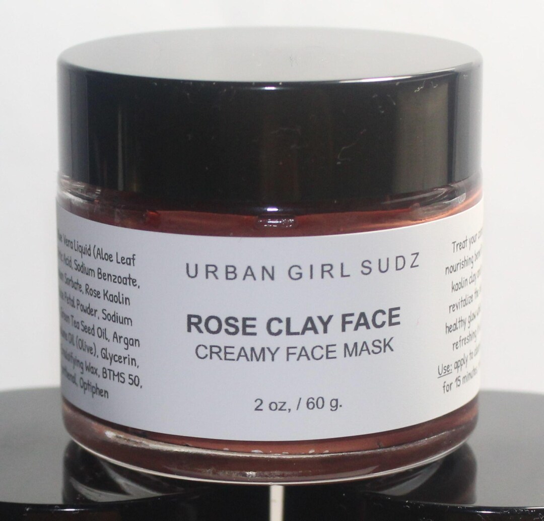 Rose Kaolin Clay Face Mask Absorbs Oils, Tightens Skin and Soothes and ...