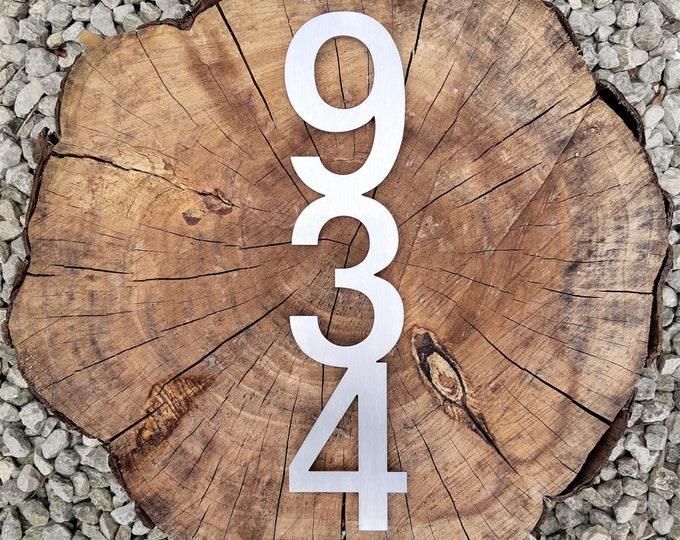 Vertical Helvetica House Number Plaque Helvetica House - Etsy UK