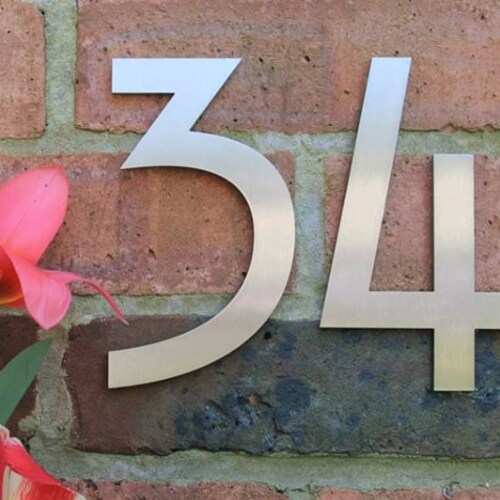 Door Numbers Stainless Steel Door Number Modern Door - Etsy UK