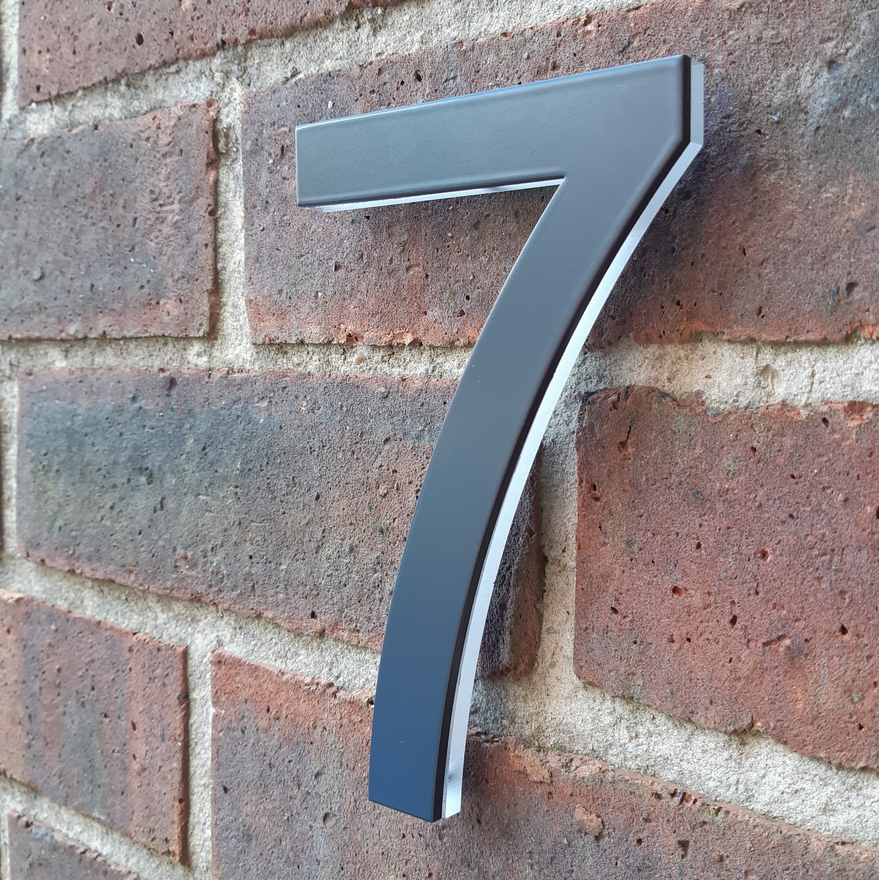 3D House Numbers Anthracite Grey House Numbers Modern 3D | Etsy