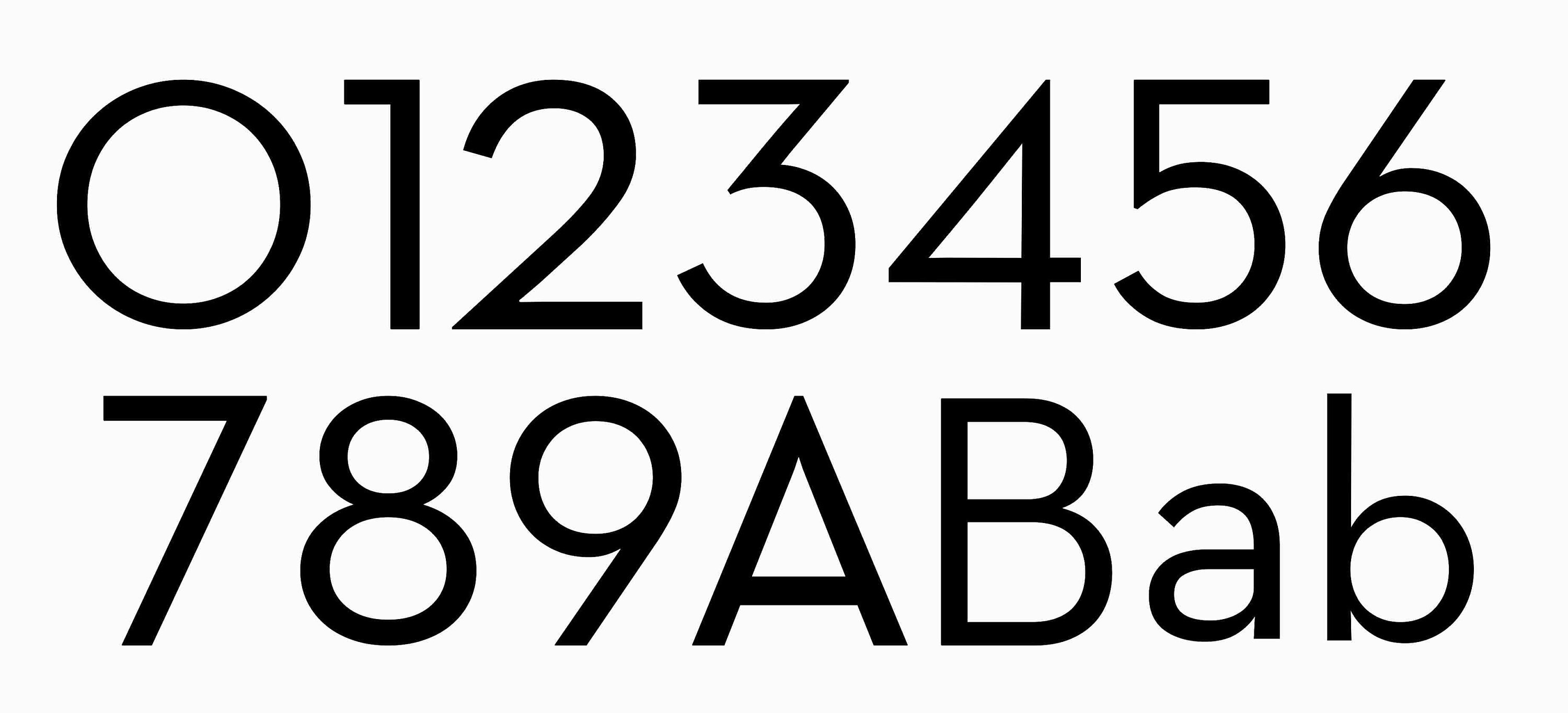 Modern Matt Black Door Number, 75mm Small Door Number, Stick on Door ...