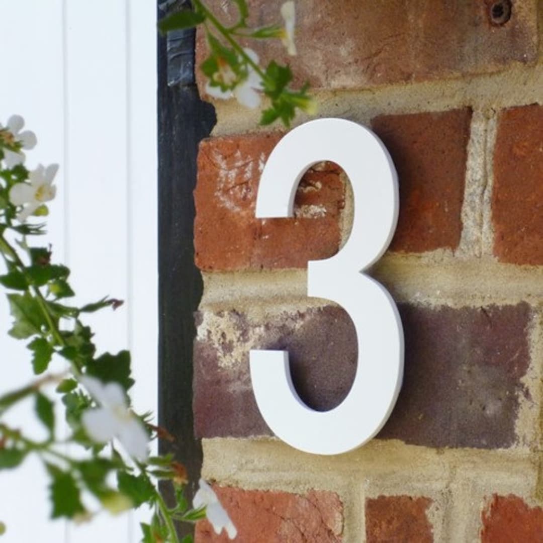 White House Numbers, Unique House Number, Helvetica House Number ...