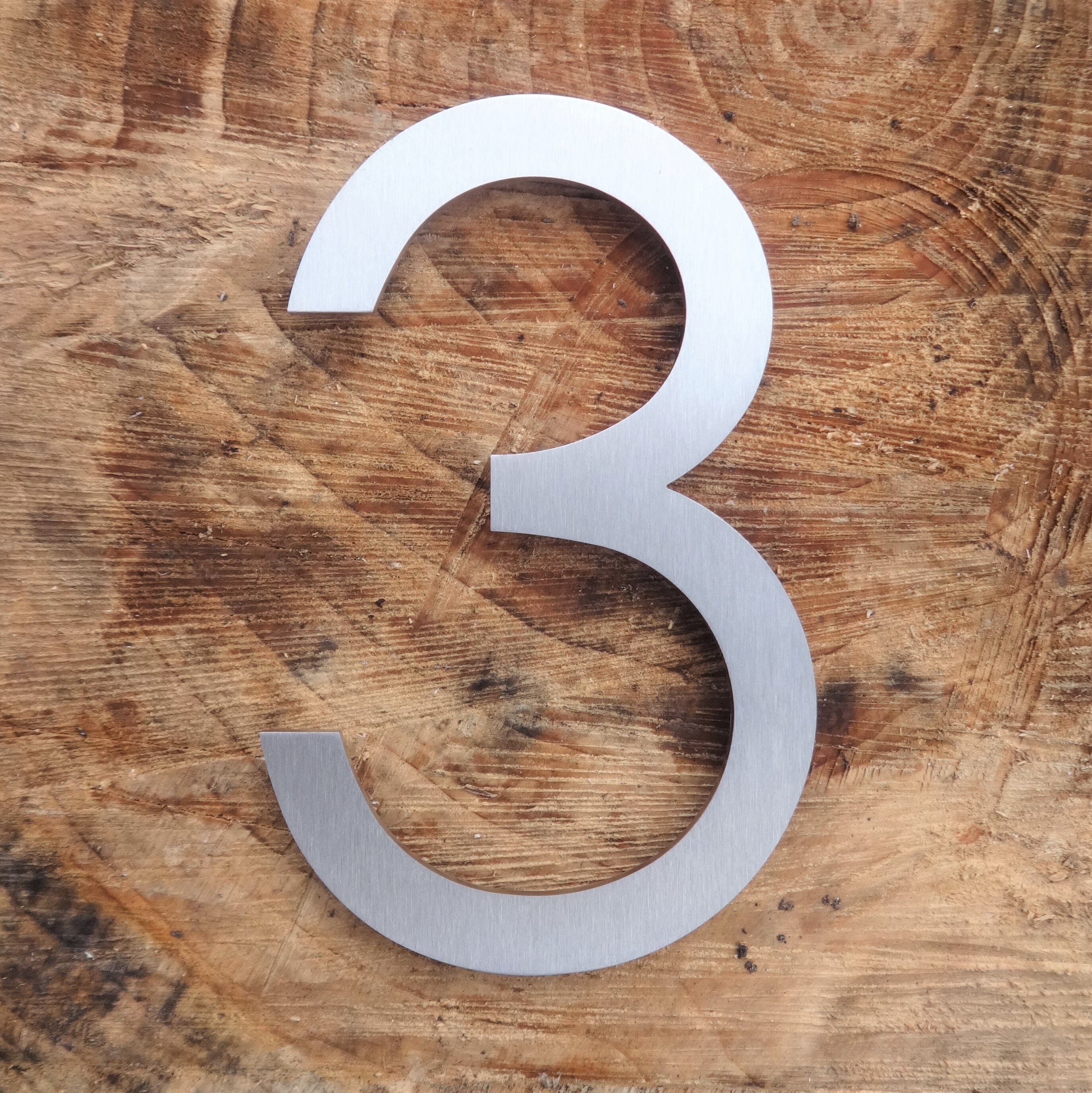 Custom Made Stainless Steel House Number - Etsy UK