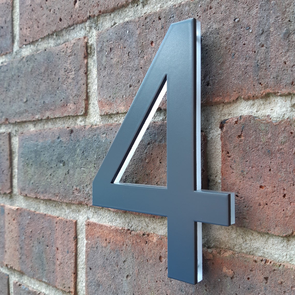 3D House Numbers Anthracite Grey House Numbers Modern 3D | Etsy