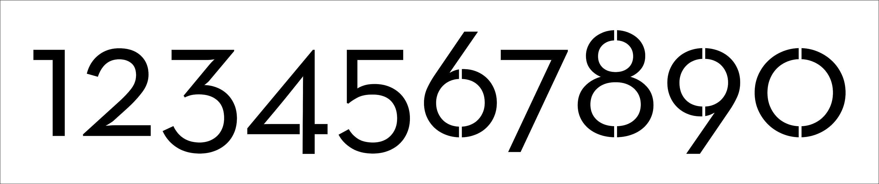 Modern House Number Plaque Square - Neutra Font - Etsy UK