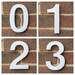 White House Numbers, Unique House Number, Helvetica House Number ...