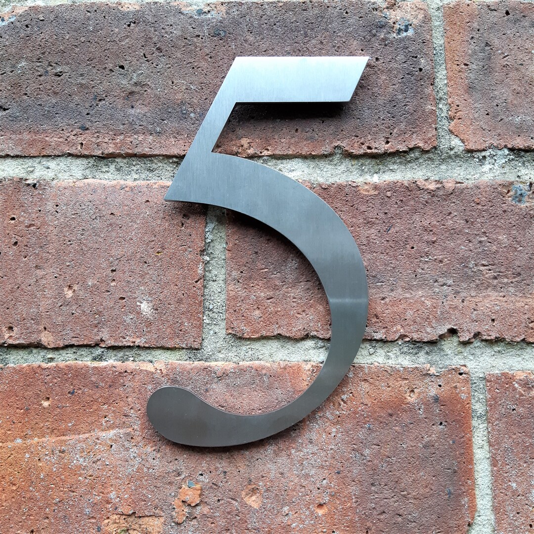 Traditional House Numbers, Stainless Steel House Numbers, Times New ...