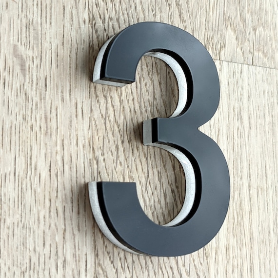 3D House Number 3D Door Numbers 3D Acrylic Door Numbers - Etsy UK
