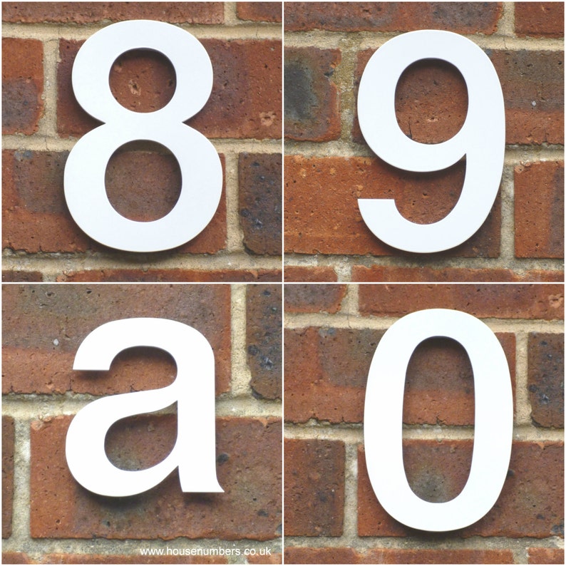 White House Numbers Unique House Number Helvetica House | Etsy