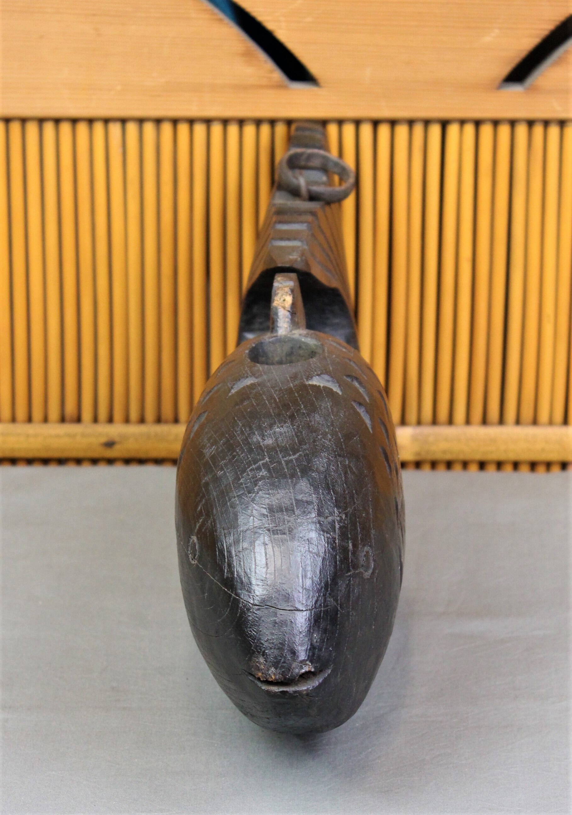 Vintage Japanese Keyaki Hardwood Fish, Hand Carved, for Jizai Kagi ...