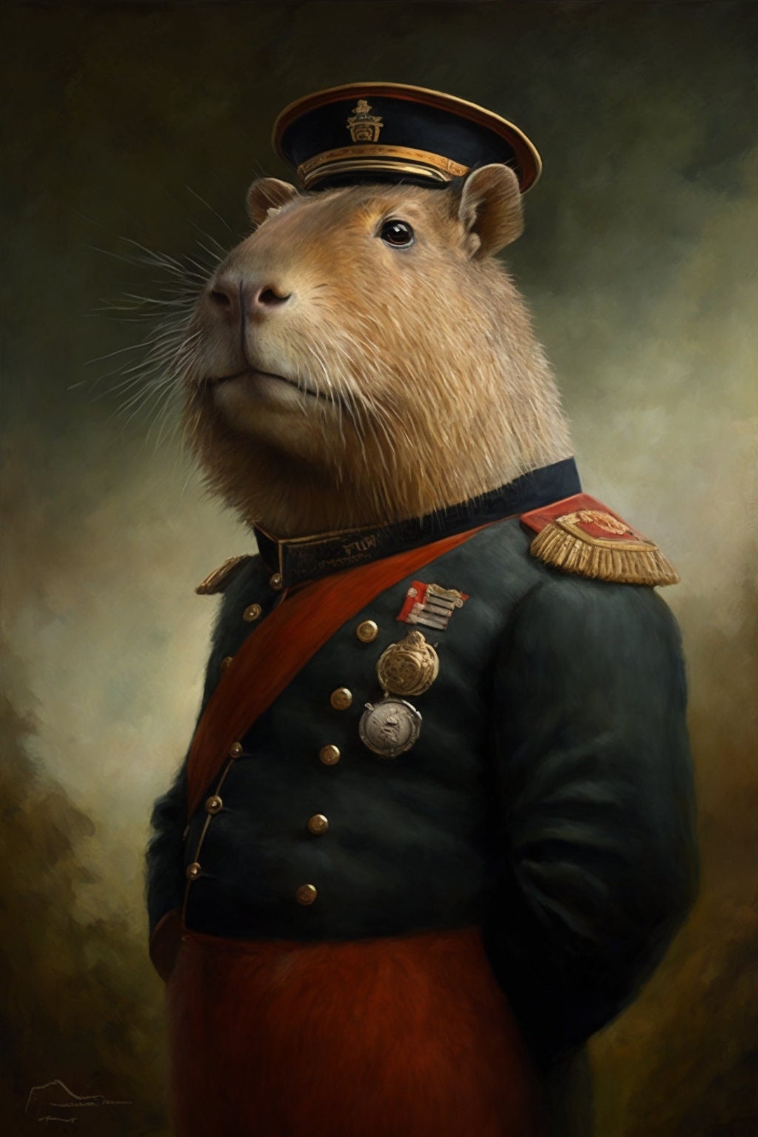 General Capybara - Etsy
