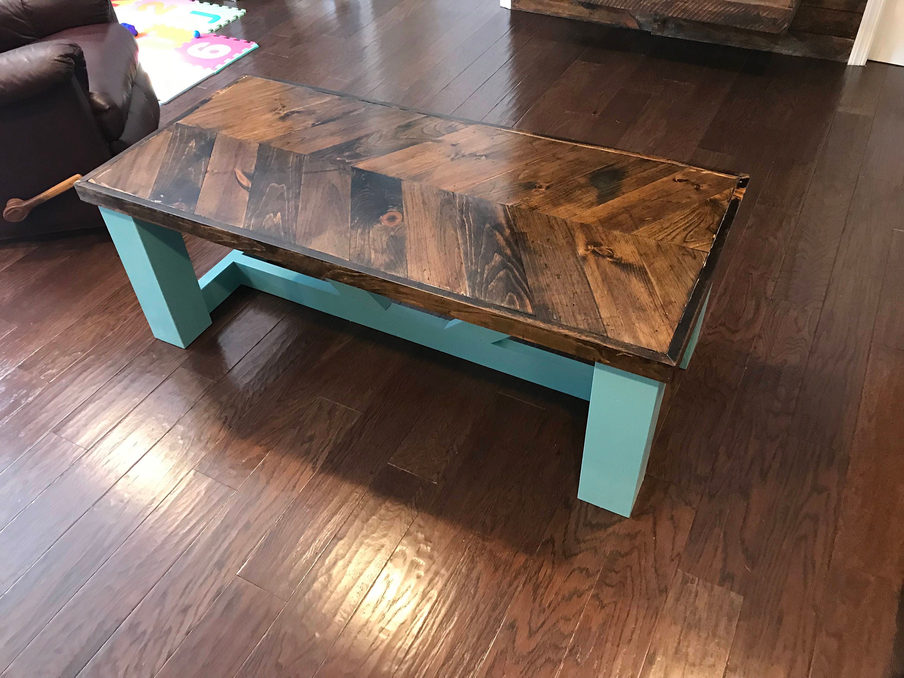 Chevron Coffee Table - Etsy