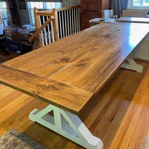 X Legs Farmhouse Dining Table - Etsy