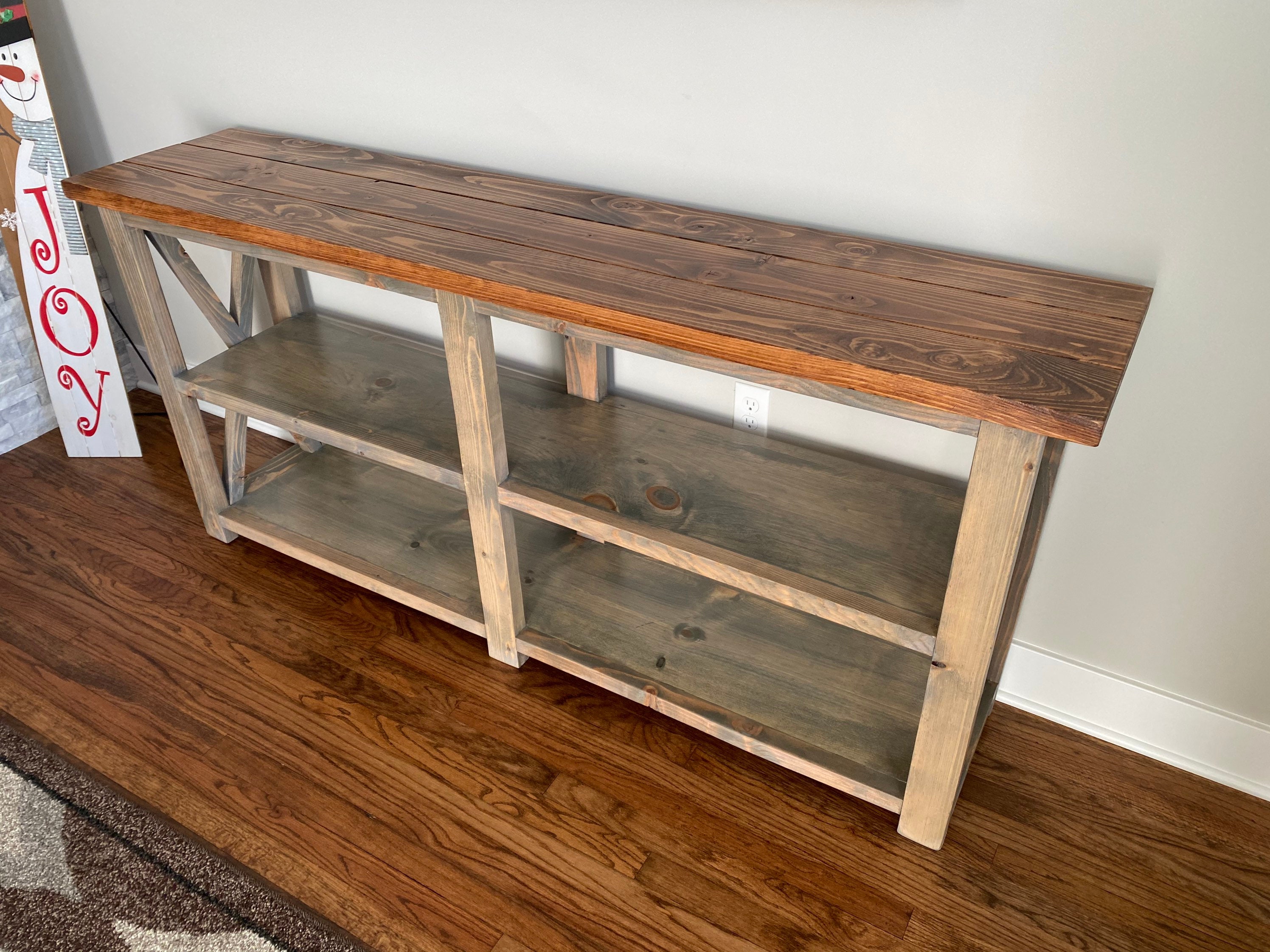 Rustic Tv Stand X Console - Etsy