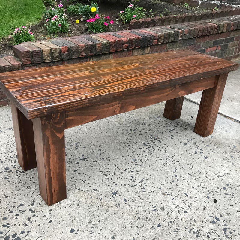 It Age Wooden Bench - Etsy