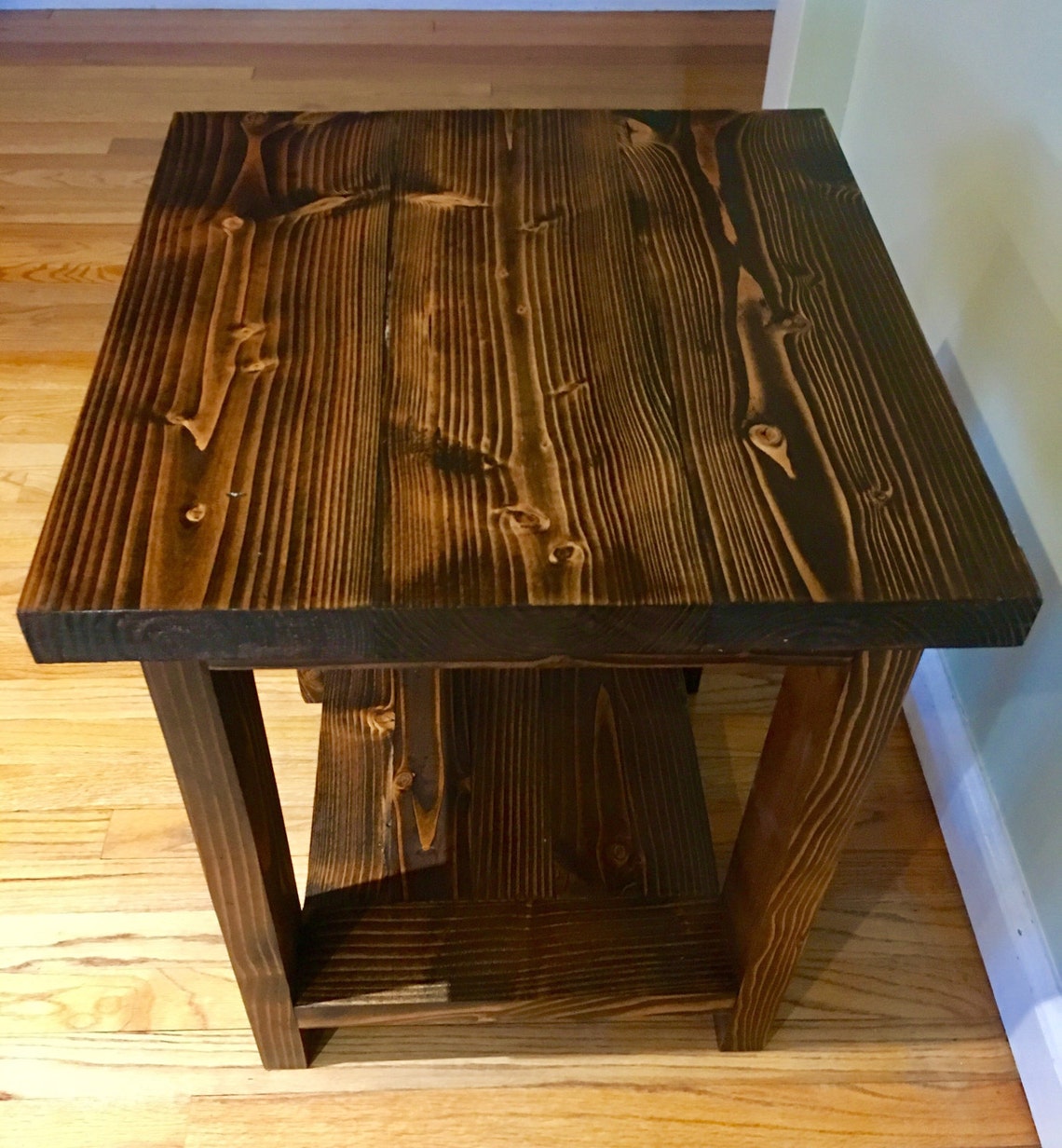 Farmhouse Rustic Side Table - Etsy