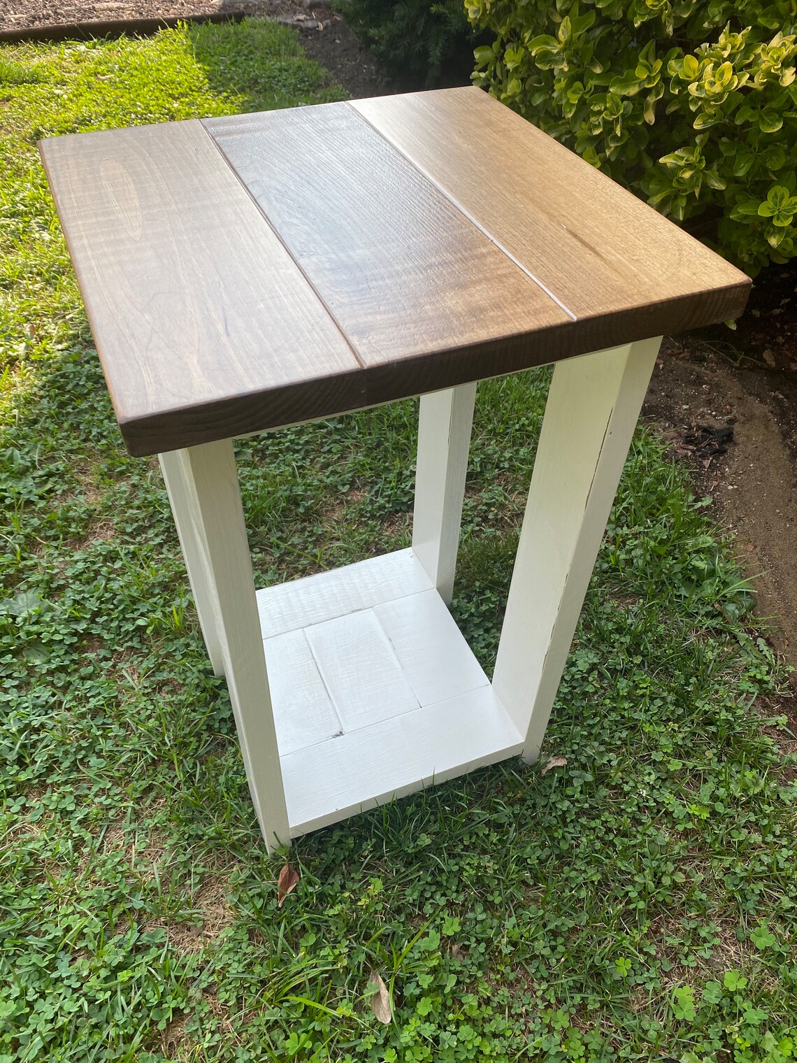 Farmhouse Rustic Side Table - Etsy