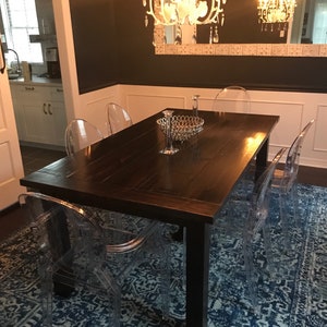 Farmhouse Dining Table With Breadboard Ends - Etsy