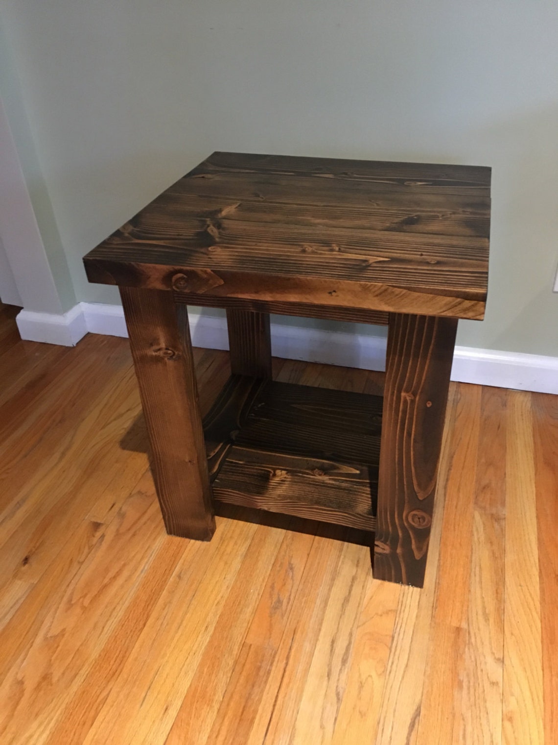 Farmhouse Rustic Side Table - Etsy