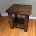 Farmhouse Rustic Side Table - Etsy