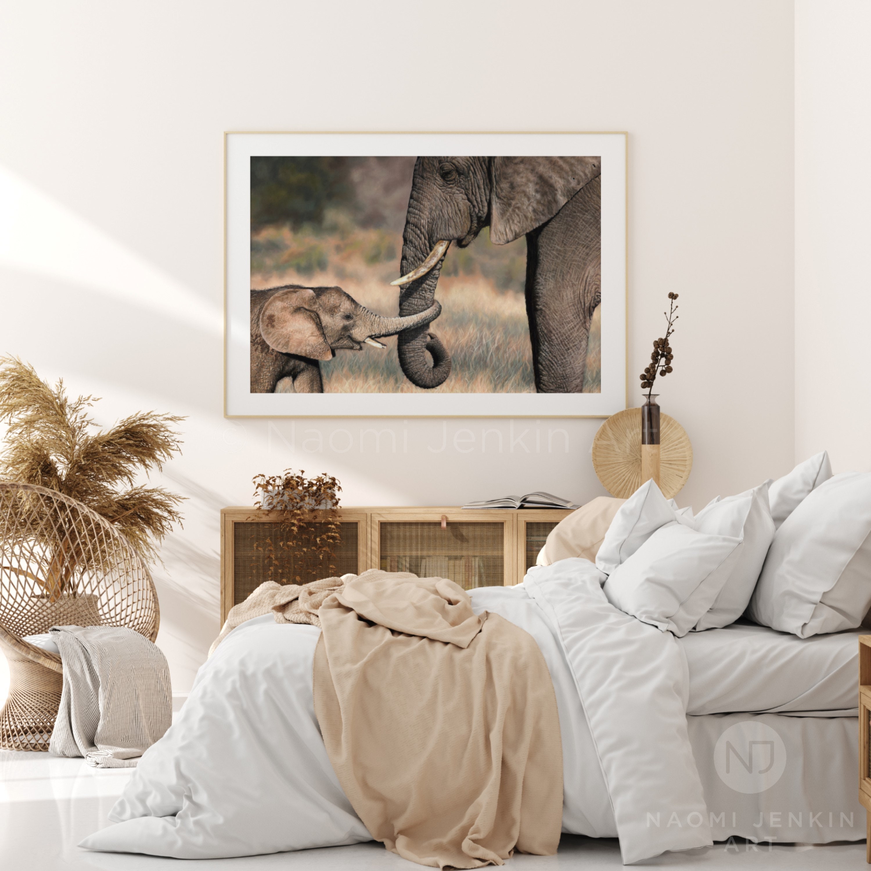 Elephant Art Print - Limited Edition Giclée Print - A2, A3, A4 - Etsy