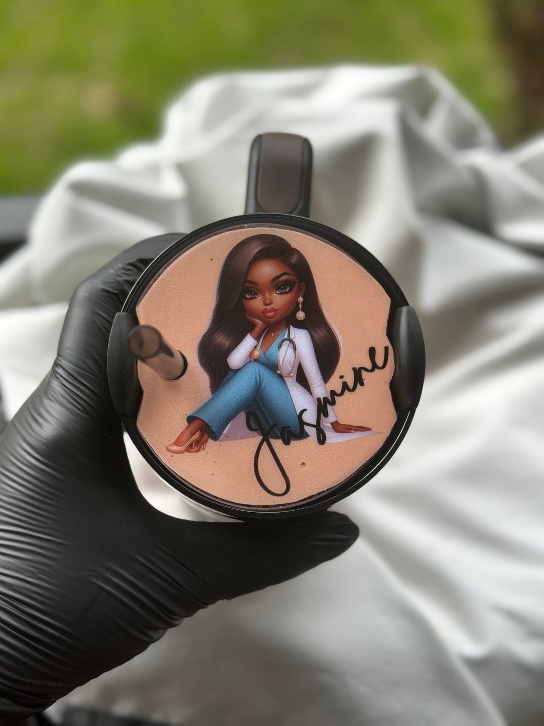 Custom Stanley Name Plate Topper Photo Personalized Photo Name Plate ...