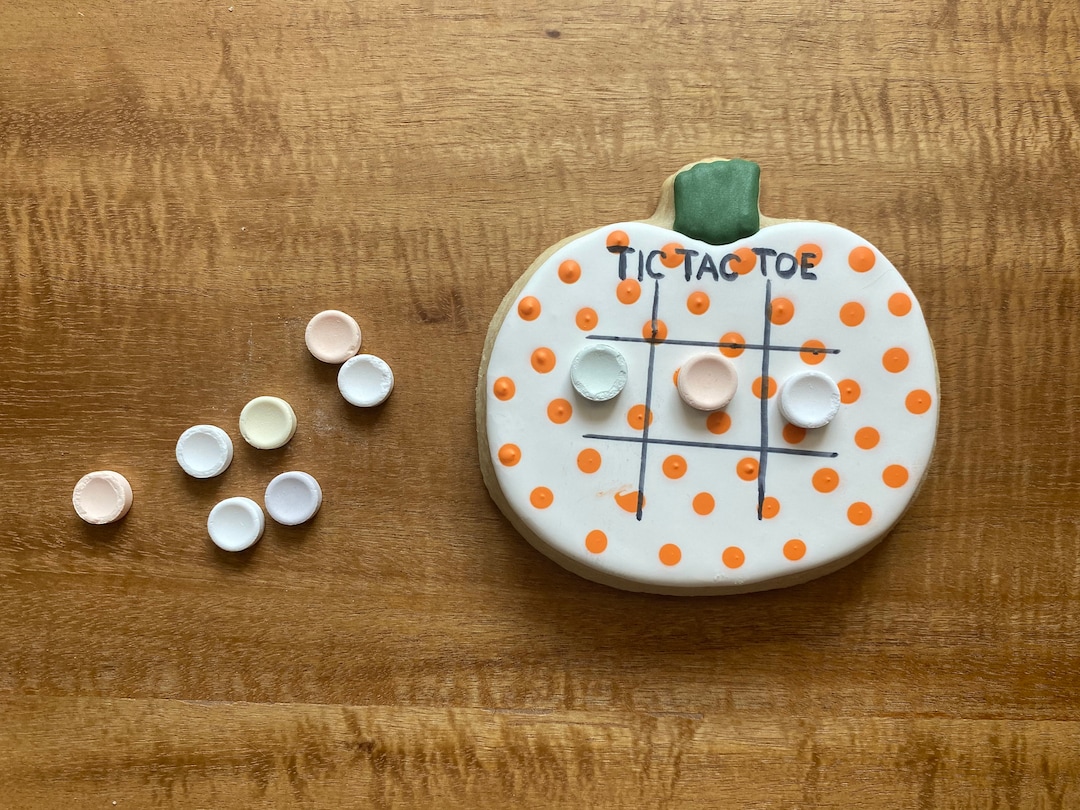 Tic Tac Toe Cookies - Etsy