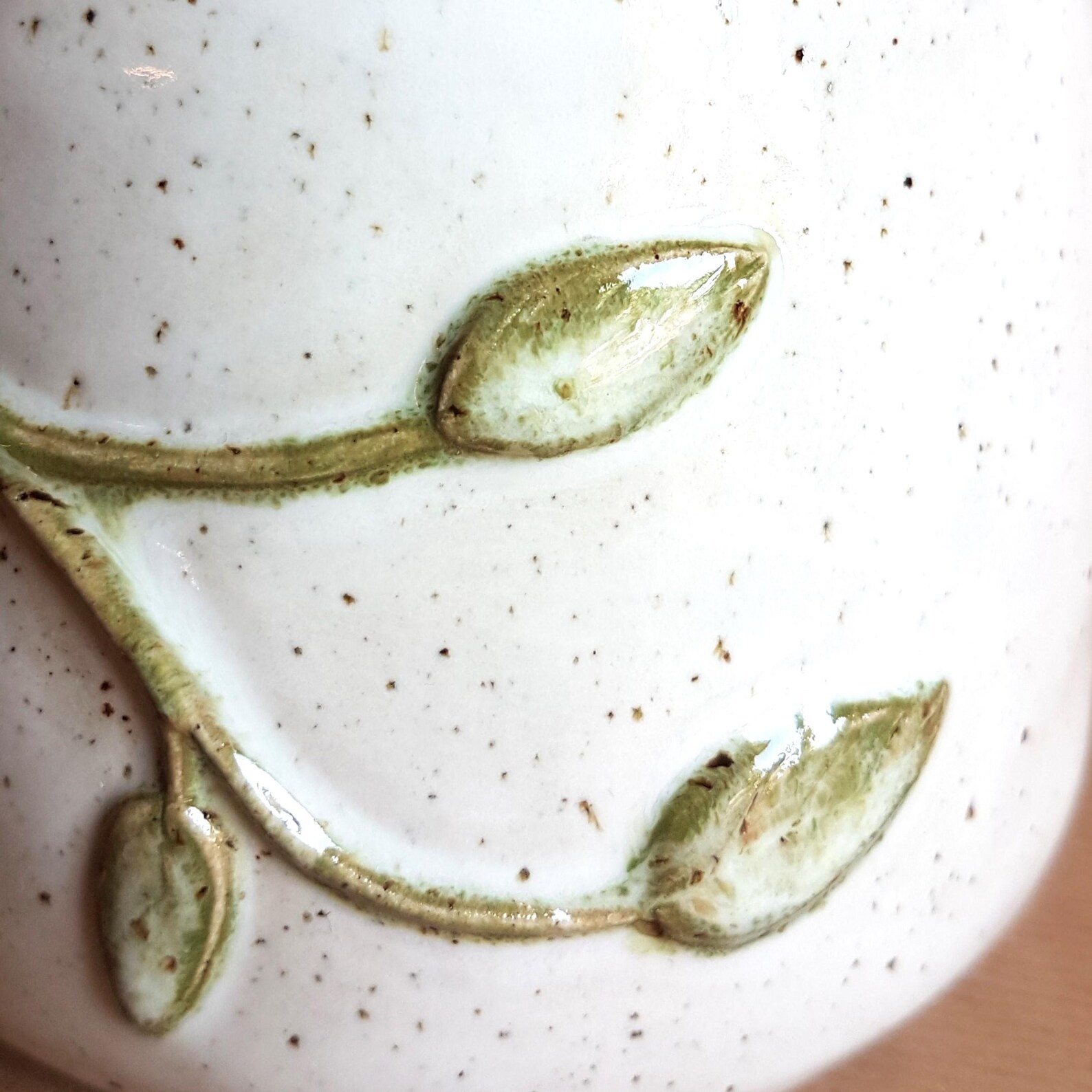 Nature Inspired Ceramic Mug, Botanical Artisan Mug, Handmade Herbal Mug ...