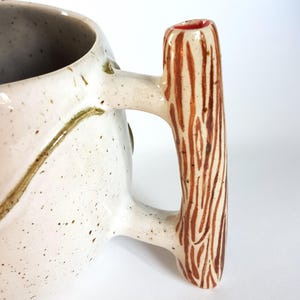 Nature Inspired Ceramic Mug, Botanical Artisan Mug, Handmade Herbal Mug ...