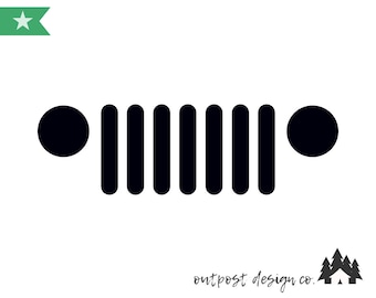 Jeep grill svg | Etsy