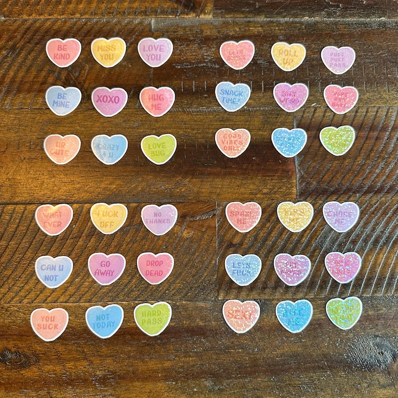 Stickers Valentine - Etsy