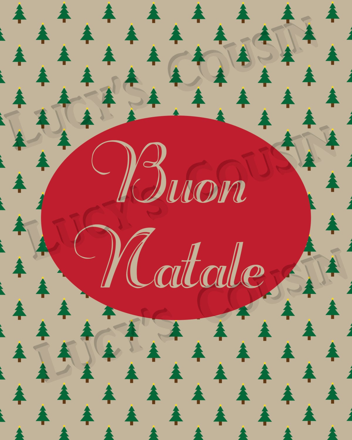 Buon Natale - Italian Christmas, Digital Print, Instant Download - Etsy