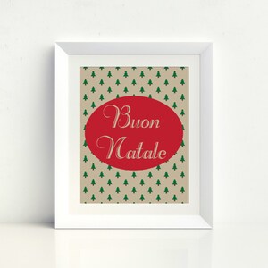 Buon Natale - Italian Christmas, Digital Print, Instant Download - Etsy