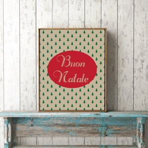 Buon Natale - Italian Christmas, Digital Print, Instant Download - Etsy