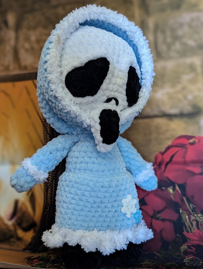 Winter Ghostface Crochet Doll Ghostface Amigurumi Doll - Etsy