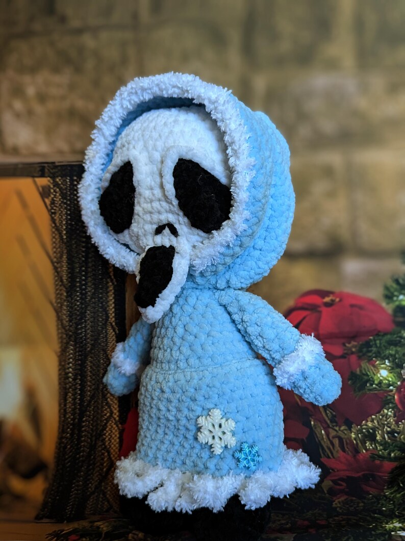 Winter Ghostface Crochet Doll Ghostface Amigurumi Doll - Etsy