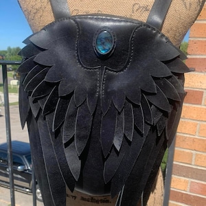 Leather Angel Wings Backpack - Etsy