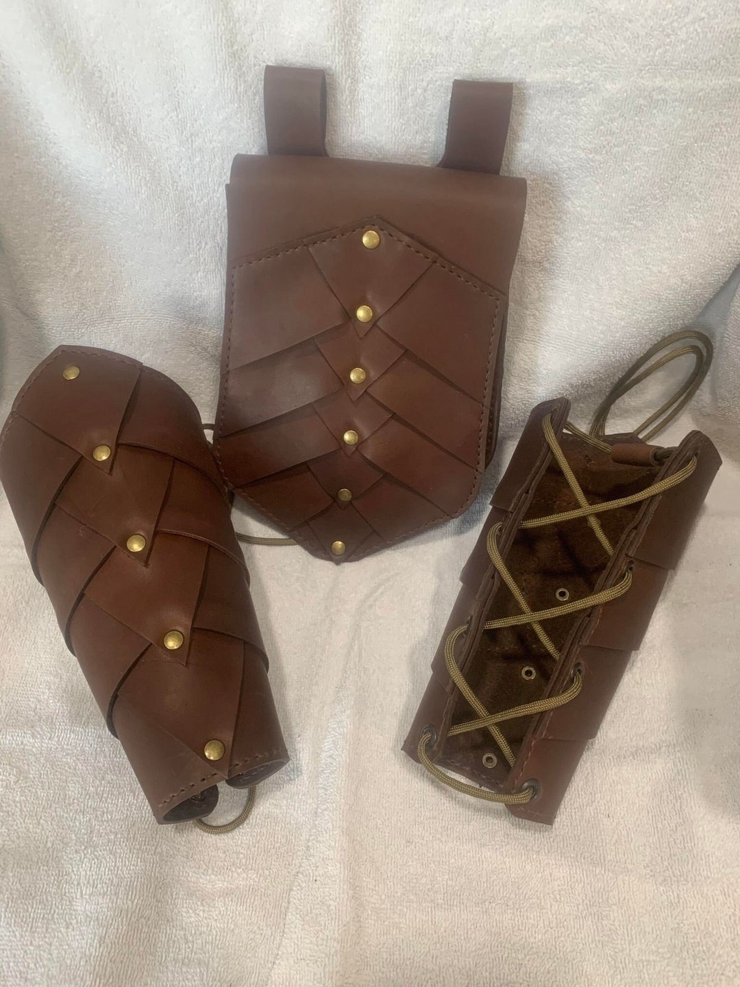 Leather Medieval Pouch/purse, With or Without Bracers - Etsy