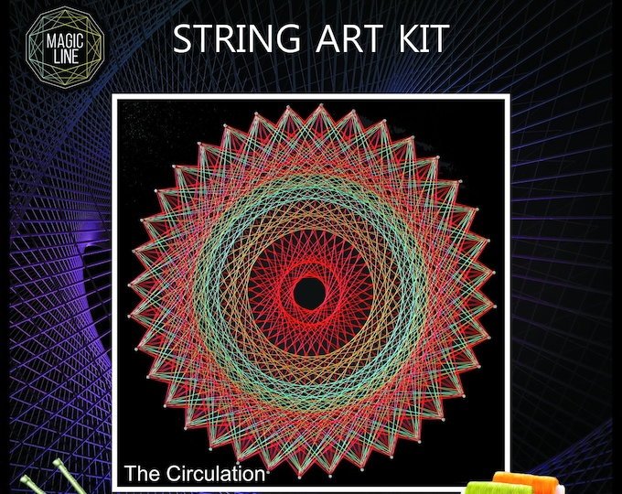 String Art Kit the Circulation, DIY, Mandala, Nail and String Art Kits ...