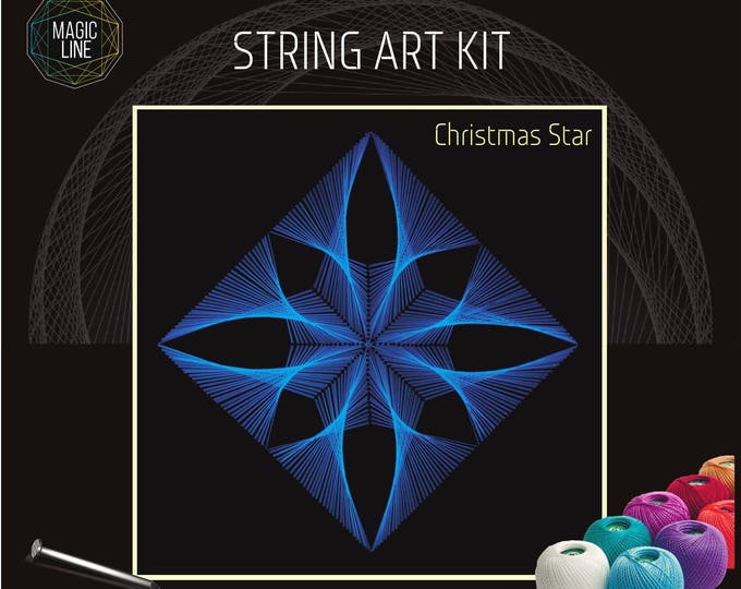 String Art Kit, String Art Kit Christmas Star, Mandala Patterns, Nail ...